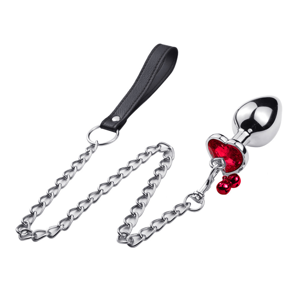 Butt Plug With Chain Metalchastity