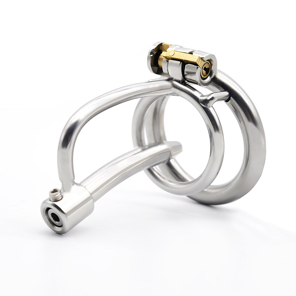Chastity Device With Urethral Tube – metalchastity