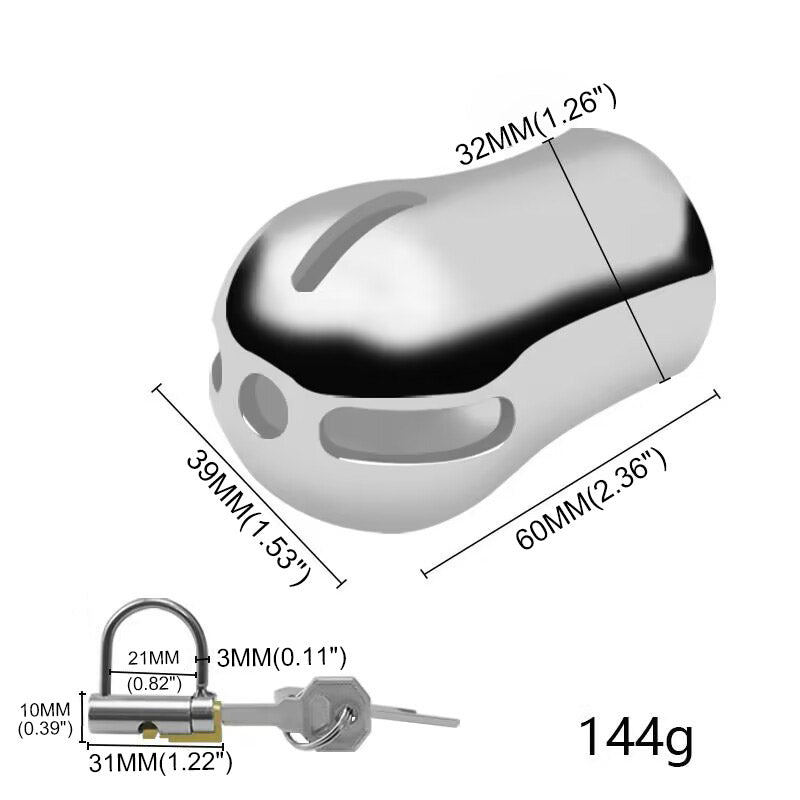 Prince Albert Chastity Cage – metalchastity