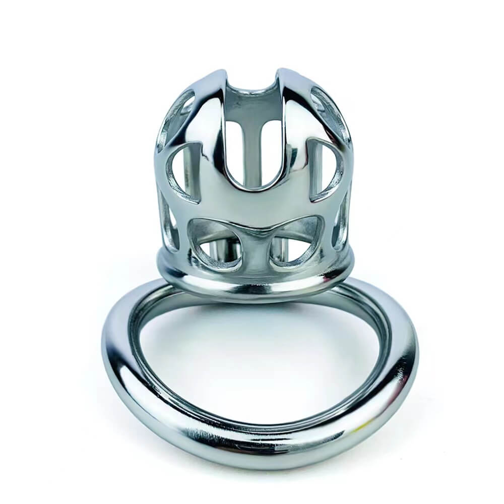 New Stainless Steel Bound Chastity Cage Metalchastity