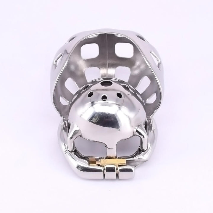 Tiny Chastity Device with Scrotum Testicle Pouch – metalchastity