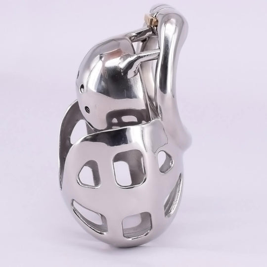 Tiny Chastity Device with Scrotum Testicle Pouch – metalchastity